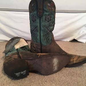 Dan Post | Other | Dan Post Vintage Blue Bird Boots | Poshmark
